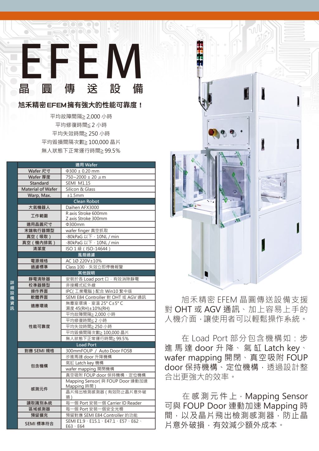 EFEM晶圓傳送設備